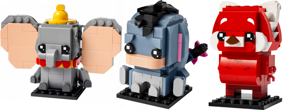 LEGO kondigt drie nieuwe BrickHeadz aan voor 2025: Dumbo, Eeyore en Red ...